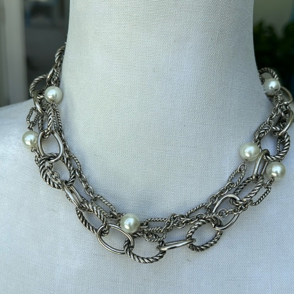 LOFT | Jewelry | Loft Multi Strand Chain Link Statement Necklace | Poshmark